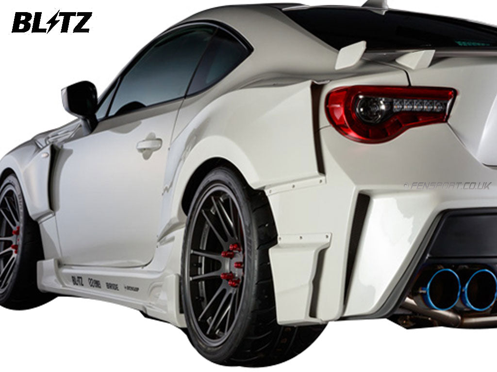 Blitz Aero Speed - GT86 & BRZ - Rear Bumper Spoiler - Side Attachment ...