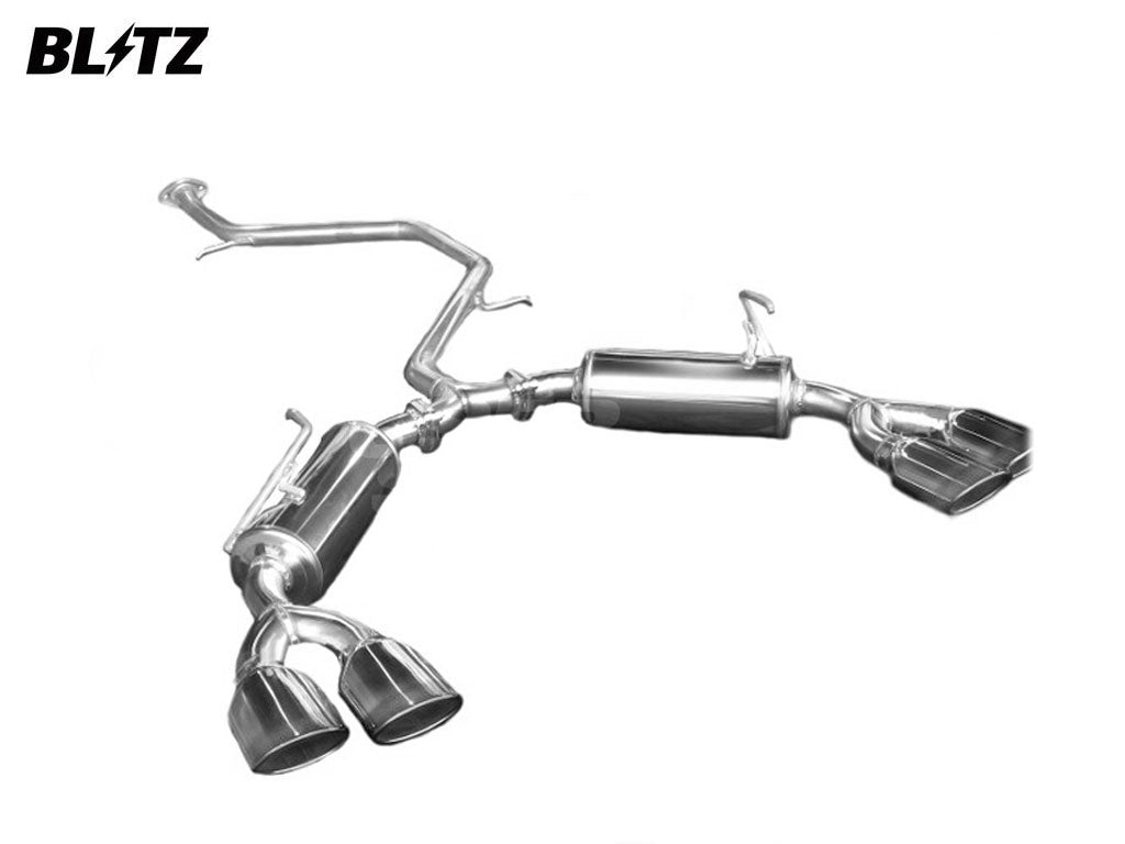 Blitz Nur Spec VS Quad Exhaust System - GT86 & BRZ - Blitz Rear Bumper ...