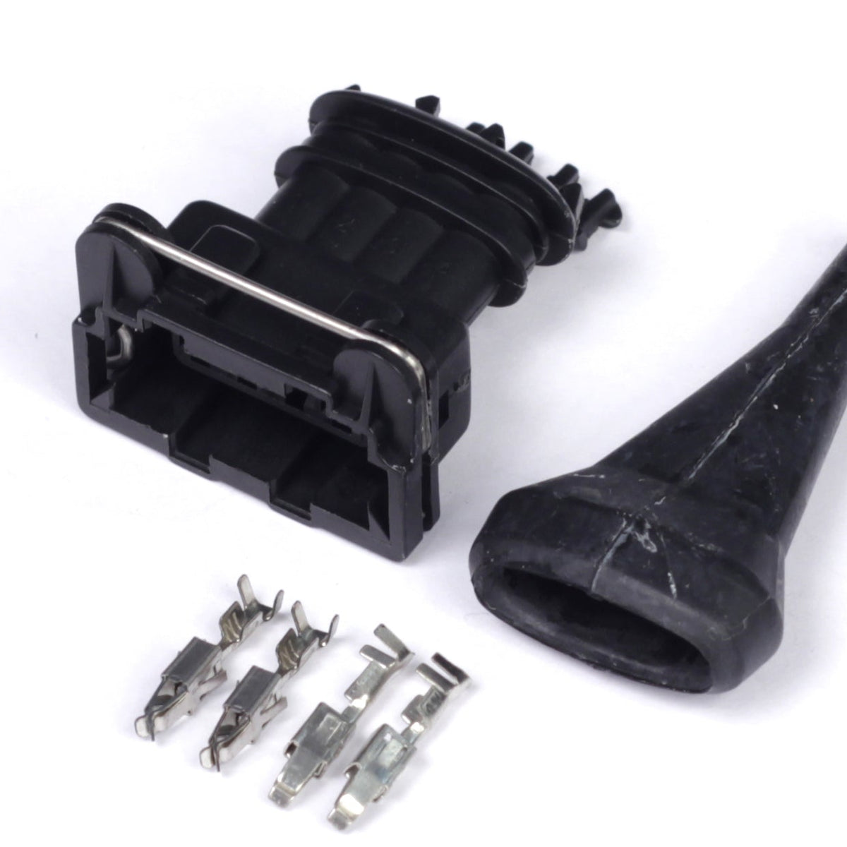 Haltech Plug and Pins Only - Bosch 4 Pin Junior Timer Female Connector ...