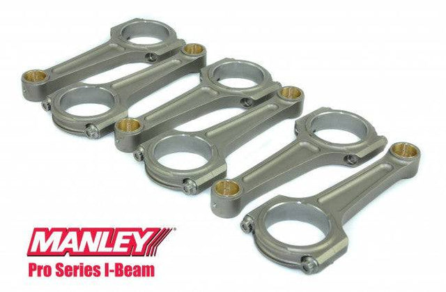 Manley PRO SERIES Turbo Tuff Forged I Beam Connecting Rods 21mm Pin Ni ...