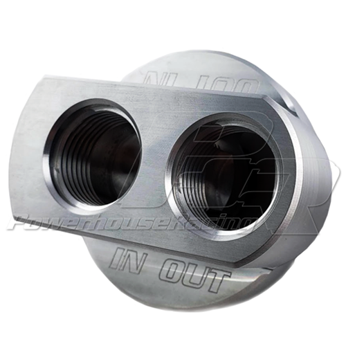 PowerHouse Racing (PHR) Billet Block Adapter for Oil Filter Relocation ...